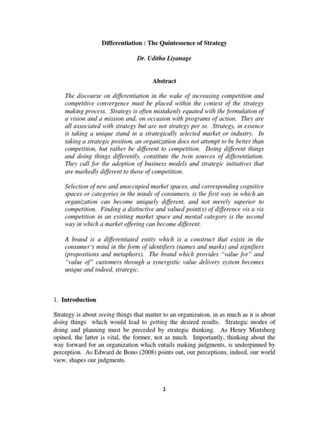 Strategy Making Reaseach Paper Pdf Strategic Management