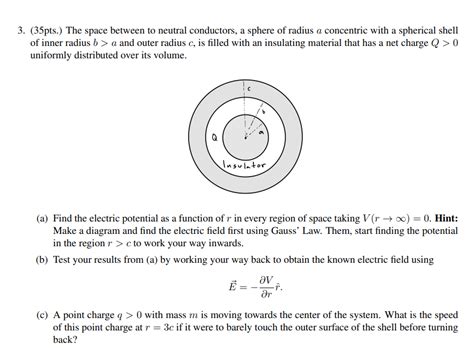 Solved 35pts The Space Between To Neutral Conductors A