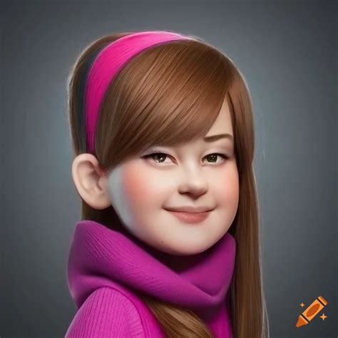 Real Life Super Detailed Portrait Of Mabel Pines
