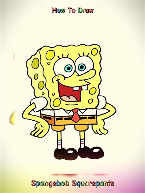 How To Draw Cartoon Characters Spongebob