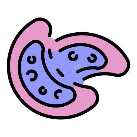 Bacteria Multiplication Icon Color Outline Vector Stock Vector Illustration Of Icon Symbol