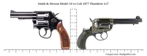 Smith And Wesson Model 10 Vs Colt 1877 Thunderer 45 Size Comparison