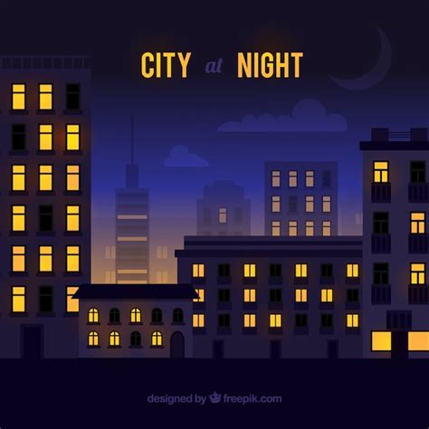 Vectores E Ilustraciones De Edificios Noche Para Descargar Gratis Freepik