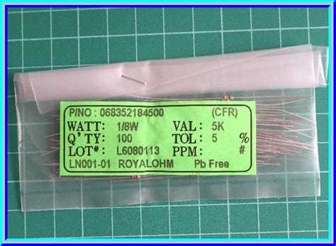 100x ตัวต้านทาน 5 Kohm 18 Watt 5 Royal Ohm ตัวแทนจำหน่ายไมโครคอนโทรลเลอร์ Arduino Pic Atmel