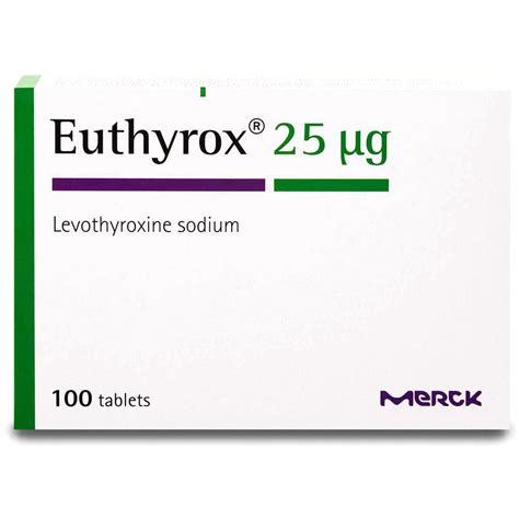Euthyrox 25 Mcg Tablet 100pcs Nahdi