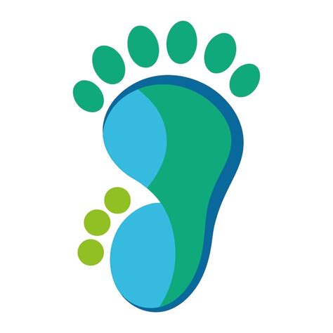 Colored Foot Print Vector Illustration Premium Ai Generated Vector