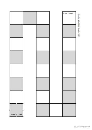 Empty Board For Games General Gramma English Esl Worksheets Pdf And Doc