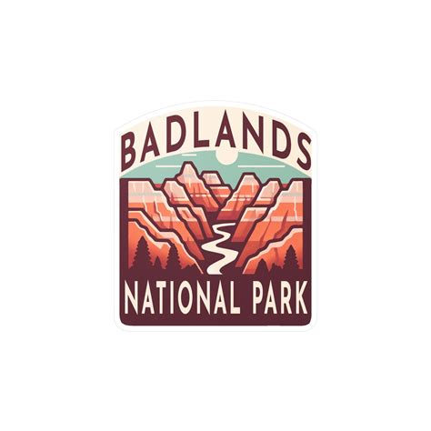 Badlands National Park Vinyl Sticker Etsy
