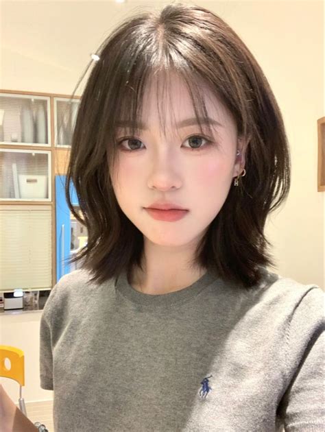 「锁骨发」おしゃれまとめの人気アイデア｜pinterest｜韩杰 韩 ヘアスタイリング 短い髪のヘアスタイル ヘアカット