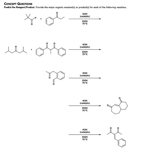 solved concept questions predict the reagent product