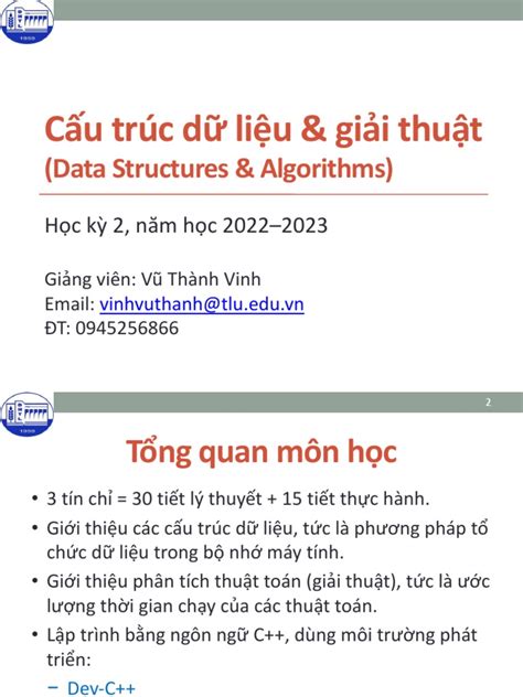 Cấu Trúc Dữ Liệu And Giải Thuật Data Structures And Algorithms Pdf