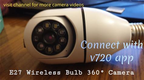360 Degree Surveillance Review Of Wi Fi Bulb Mini Ptz Camera V720