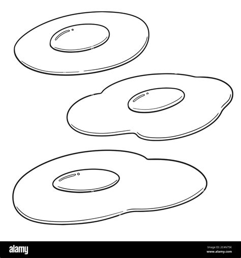 Fried Egg Clipart Black And White