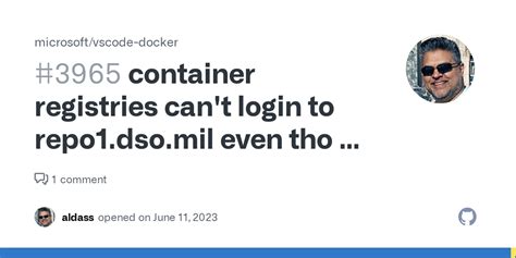 Container Registries Cant Login To Repo1dsomil Even Tho It Supports Docker Api V2
