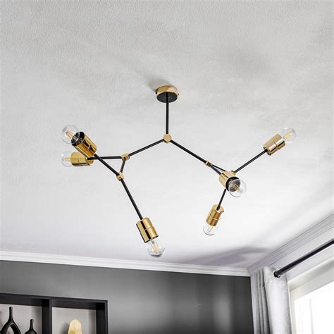 Code Ceiling Light 6 Bulb Black Lights Ie