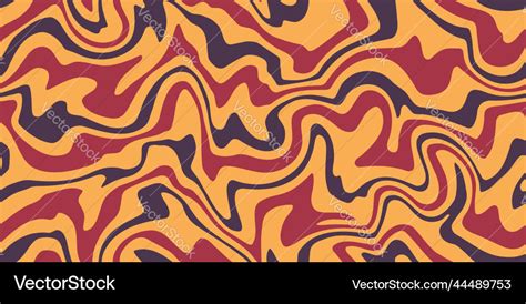 Trippy Psychedelic Waves Seamless Pattern Vector Image