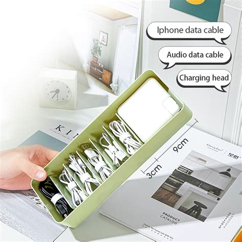 Data Cable Storage Box Cover Dustproof Power Wire Grandado