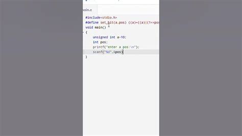 Set Bits Using Macros In C Interviewquestions Coding Bitwiseoperations Cprogramming Youtube