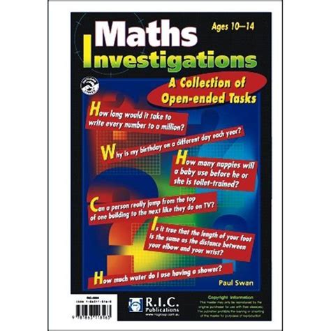 Printables Blm Maths Investigations Middle Upper Edsco