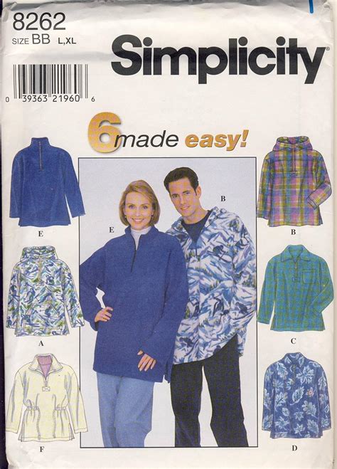 Simplicity Sewing Pattern 8262 Use To Make 6 Easy