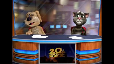 Talking Tom And Ben News A Fight About The 20th Century Fox Logo Youtube