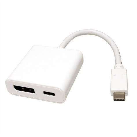 Roline Display Adapter Usb Typ C Displayport V1 2 Pd Audio And Video