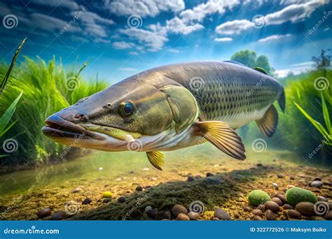 Bowfin Fish Frisky Screams Jungle Vector 320700624