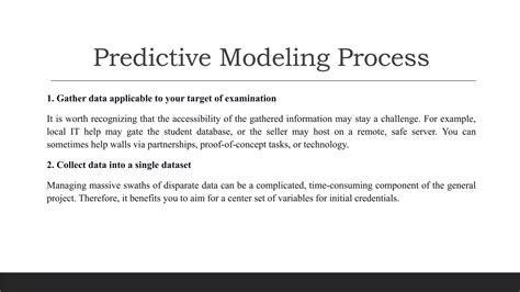 Predictive Modeling Procedure Ppt