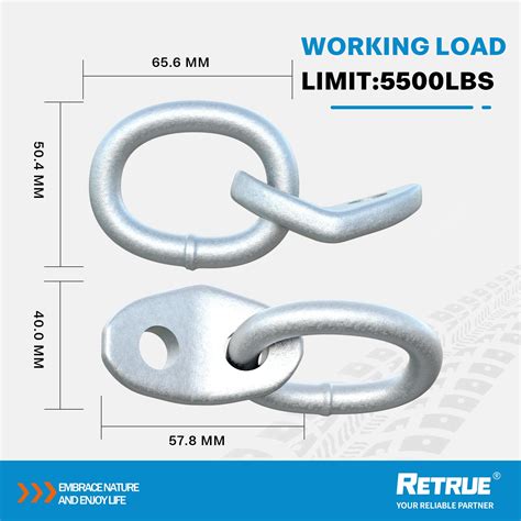 Retrue 7100 Lifting Bracket Set Rust Proof 5500 Lb