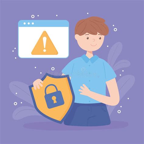 People Secure Data Stock Vector Illustration Of Service 235978773