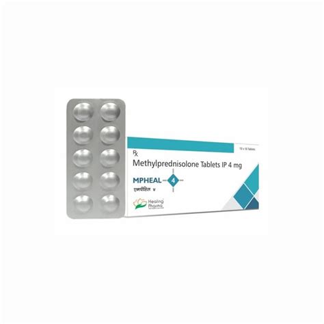 4mg Mpheal Methylprednisolone Tablet At ₹ 52box Methylprednisolone