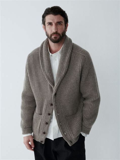 Yacht Cardigan Shawl Collar Cardigan Men Fashion Casual Outfits