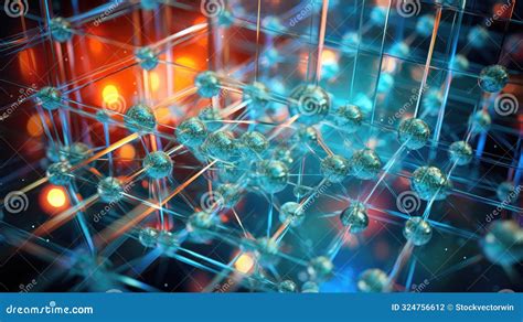 Neutron Atom Model Royalty Free Cartoon 321129620