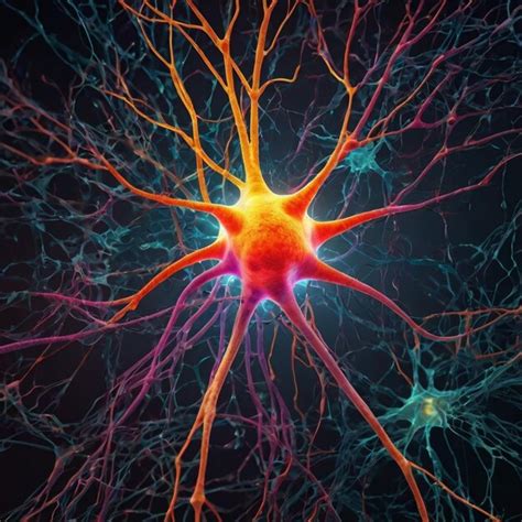 Neuronal Network Conceptual Illustration Premium Ai Generated Image