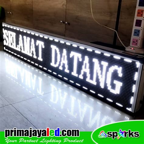 Running Teks X Cm Wifi Putih Prima Jaya LED