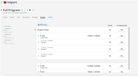 Project Scope Mosaic