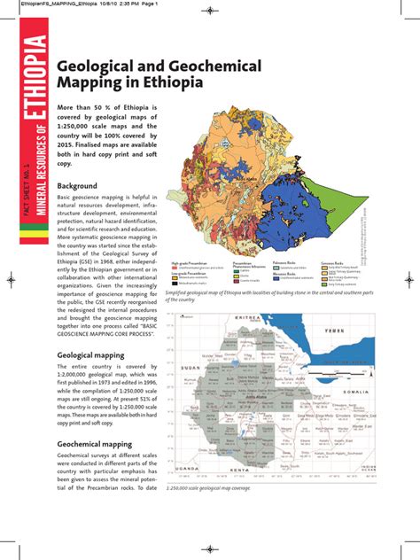 Geological Mapping And Resources In Ethiopia Pdf Ethiopia Earth