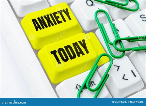 Handwriting Text Anxiety Internet Concept Excessive Uneasiness And