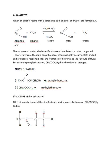 Alkanoate Pdf