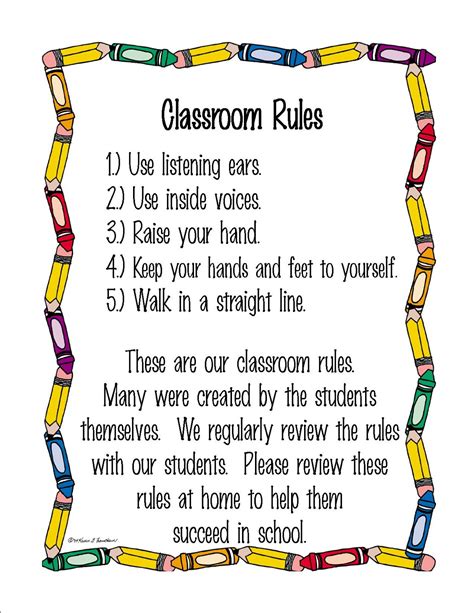Mrs Durrences Pre K Class Class Rules