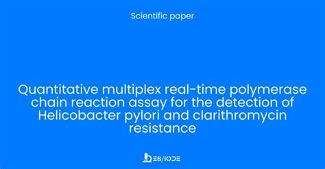 Esiode On Linkedin Scientific Research Quantitative Multiplex Real Time Polymerase Chain