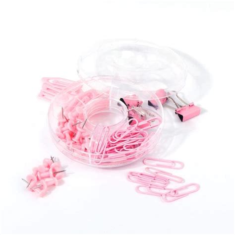 Cute Kawaii Pastel Modern Simplicity Donut Shape Office Clips Puch Pins