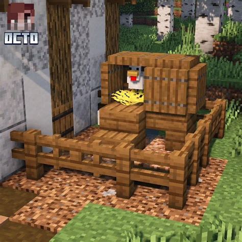 Minecraft Chicken Coop Creazioni Minecraft Idee Minecraft Progetti