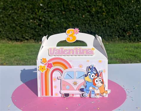 Bluey Birthday Bluey Groovy Birthday Bluey Favor Box Bluey Candy Box