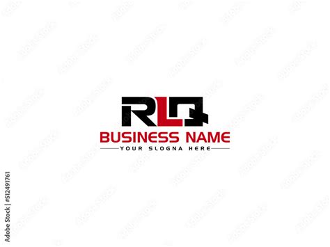 Initial Rlq Logo Icon Vector Letter Rl Logo Image Design For Your Brand Identity Stock Vector