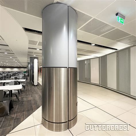 Aluminium Column Casings At International Airport Conceal Column Casings
