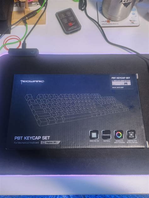 Tecware Pbt Keycap Set White Grey Computers And Tech Parts