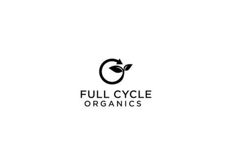 Premium Vector Full Cycle Organics Logo Design Vector Illustration
