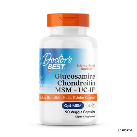 Doctors Best Glucosamine Chondroitin Msm Uc Ii Veggie Capsules 90