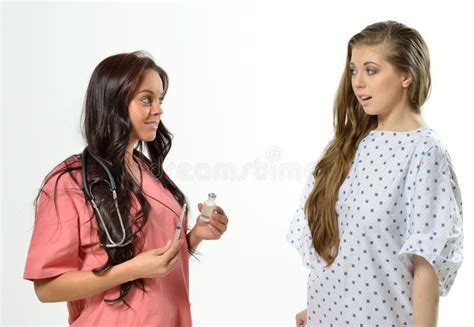 Female Medical Professional And Patient Stock Image Image Of Attractive Woman 43654669